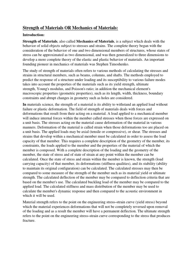 Useful Solutions For Standard Problems | PDF | Strength Of Materials ...