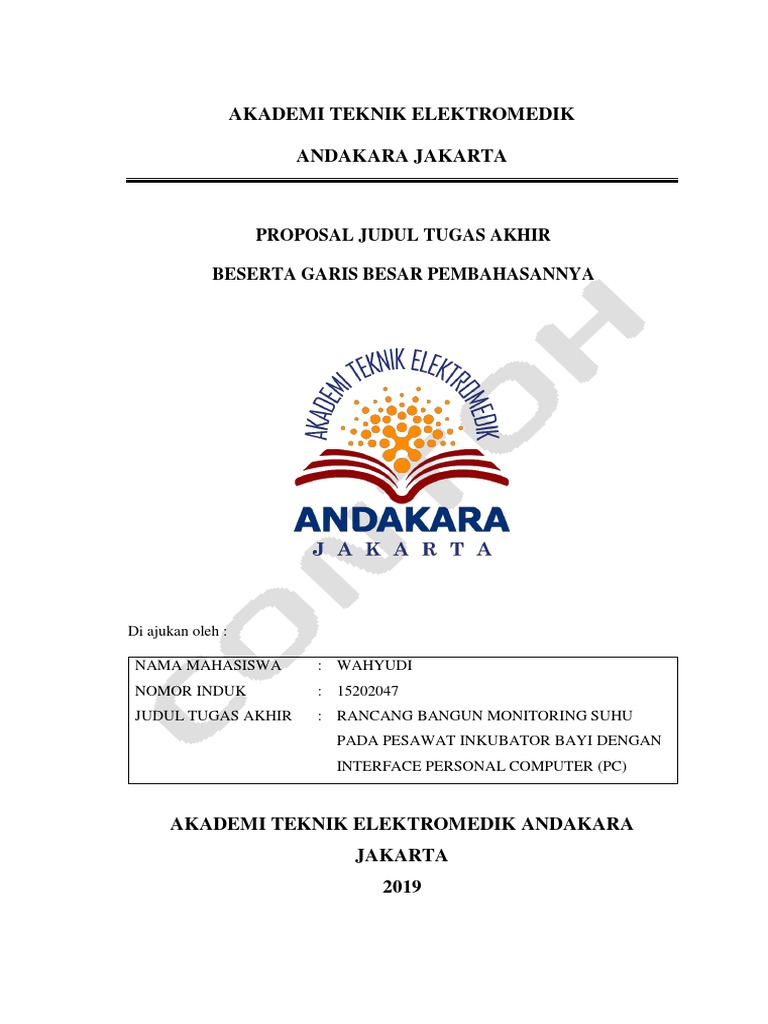 Contoh Proposal Pengajuan Judul ATEM AND PDF | PDF