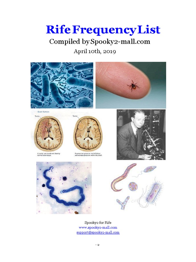 Spooky 2 Rife Frequency List | PDF | Heart | Headache