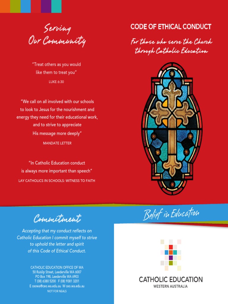 Catholic Education Western Australia - Code of Ethical Conduct | PDF ...