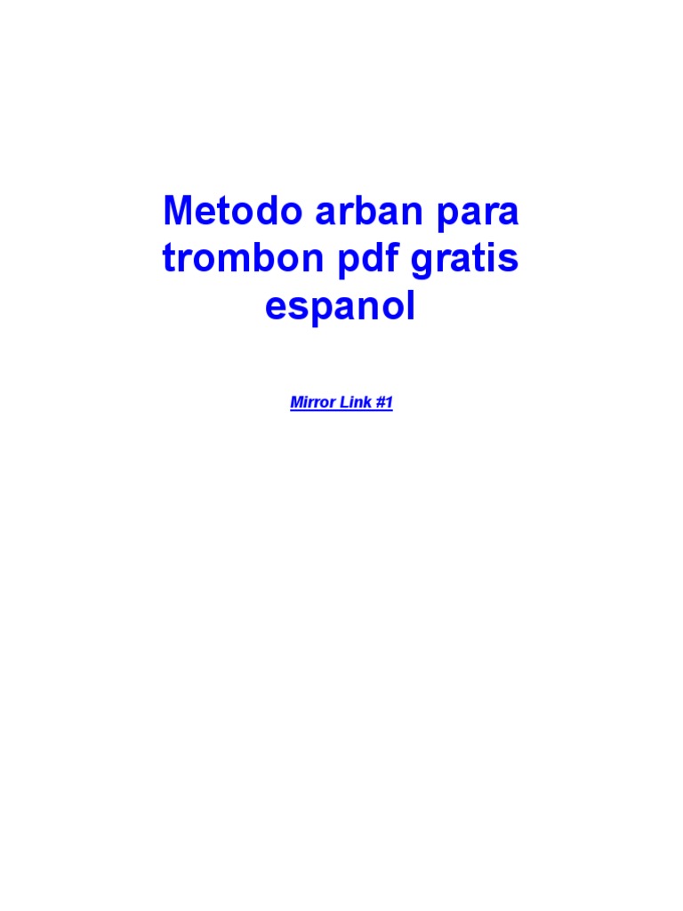 Metodo Arban para Trombon PDF Gratis Espanol PDF | PDF | Windows Vista | Microsoft Windows