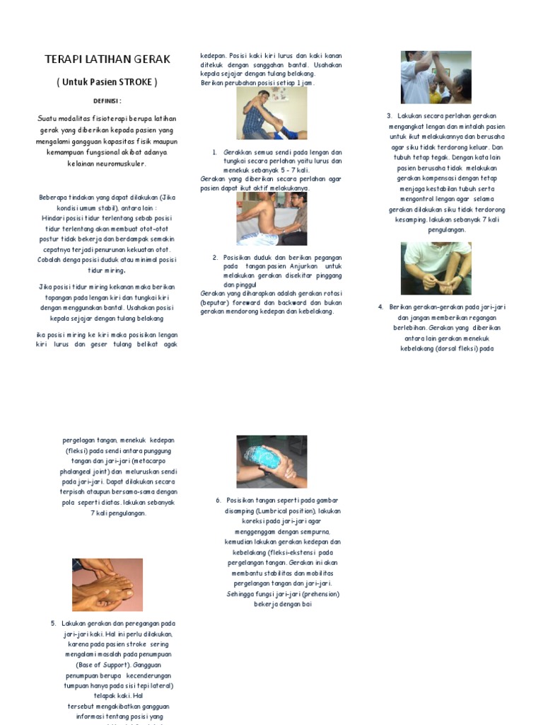 Leaflet TERAPI LATIHAN GERAK | PDF