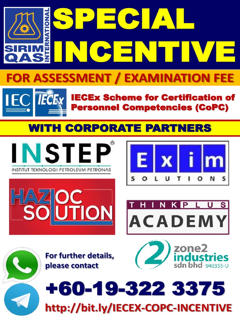 Iecex Copc Special Incentive | PDF | Technology & Engineering