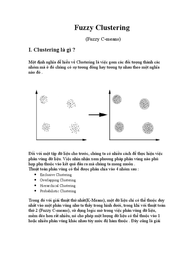 Fuzzy Clustering | PDF