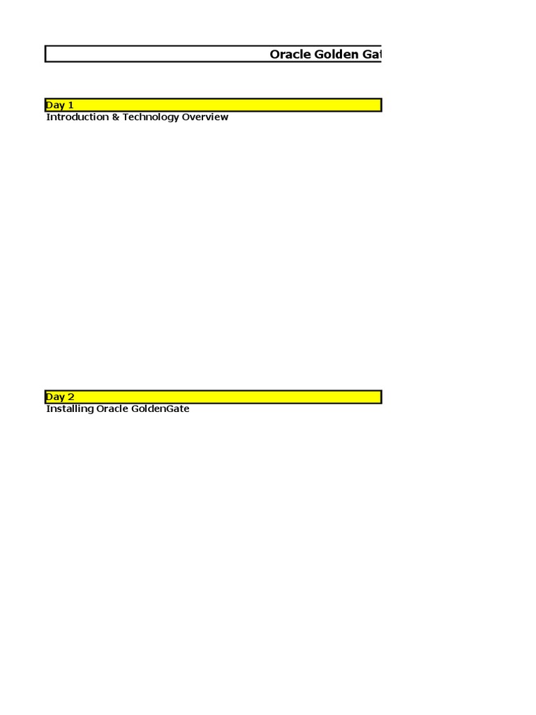 Oracle Golden Gate 10g Replication: Day 1 Introduction & Technology Overview | PDF | Replication ...