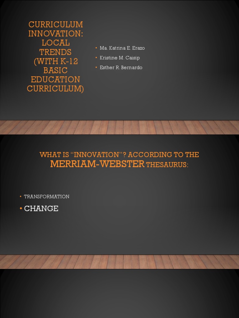 Curriculum Innovations-Issues and Concerns | PDF
