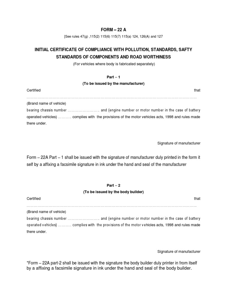 Form 22A | PDF