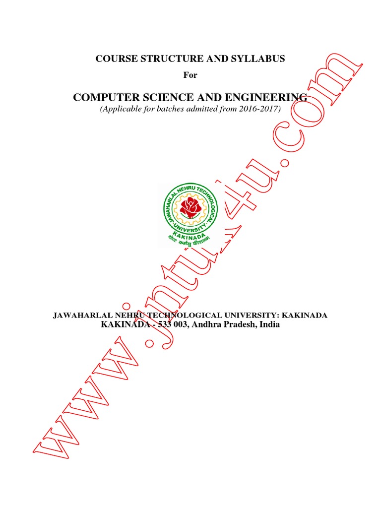 Jntuk R16 CSE Syllabus | PDF | C (Programming Language) | Pointer (Computer Programming)