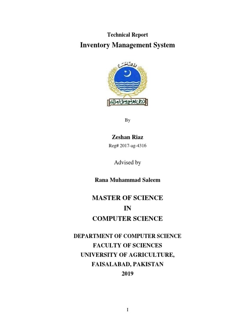 Inventory Management System: Technical Report | PDF | Microsoft Sql ...
