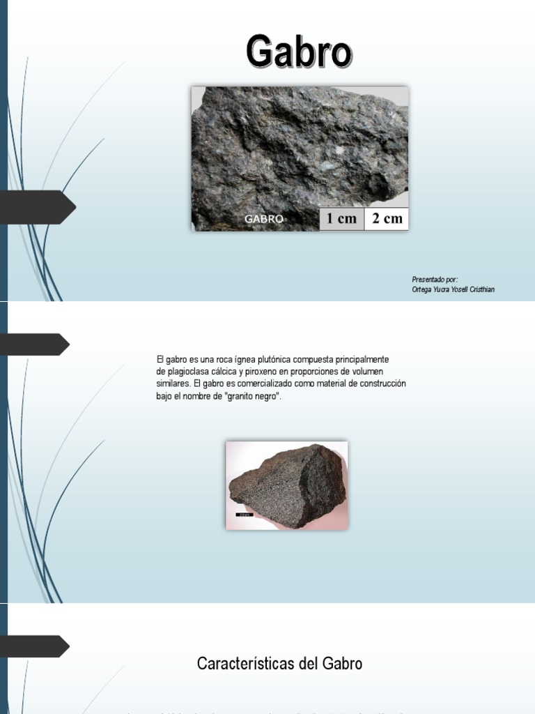 Gabro | PDF | Roca ígnea | Minerales