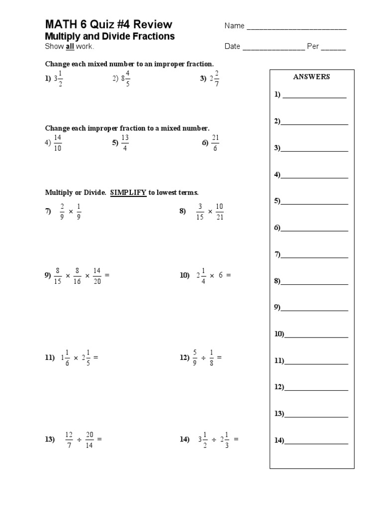 Math Quiz Bee | PDF | Fraction (Mathematics) | Number Theory