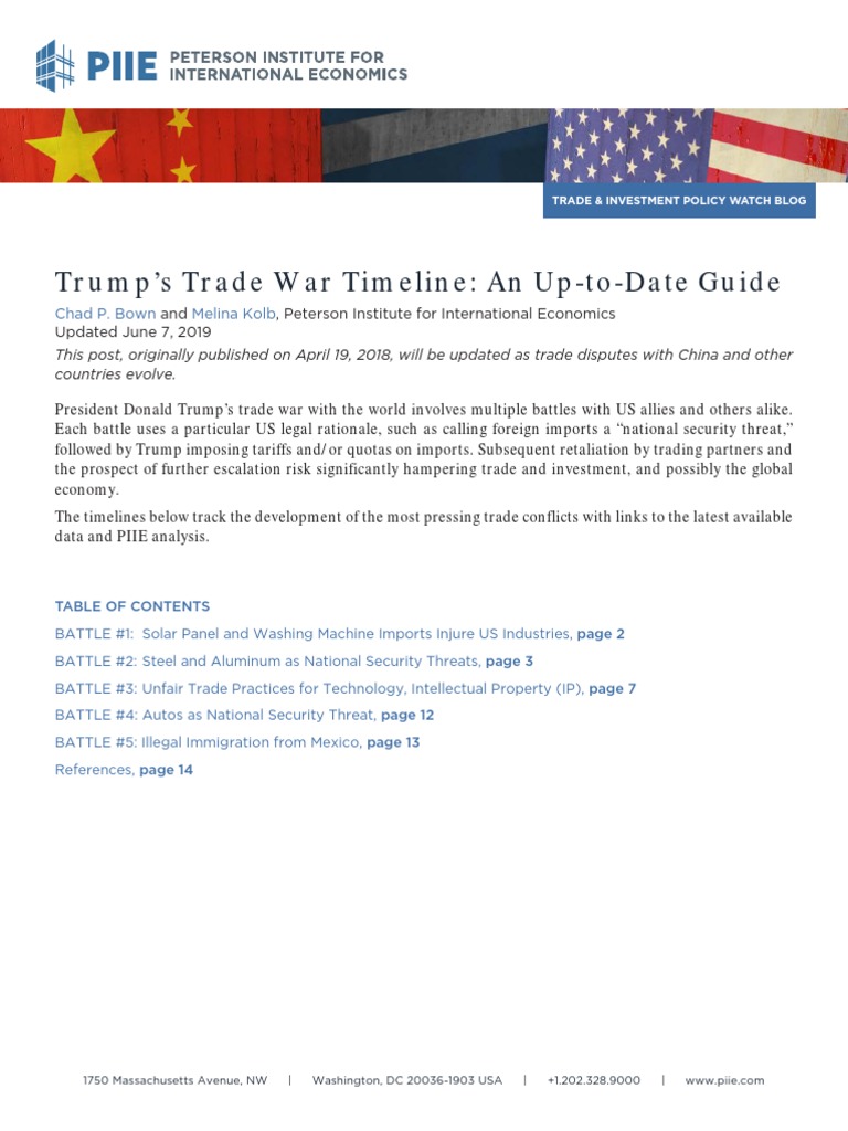 Trump Trade War Timeline | PDF | Tariff | Dumping (Pricing Policy)