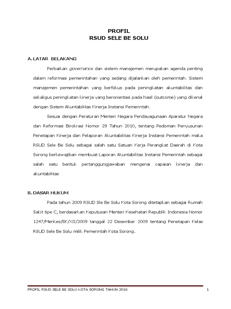 Isi Profil 2016 | PDF