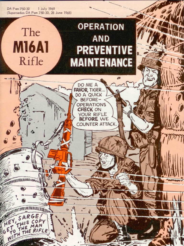 M16a1 Comic Book Maintenance Manual | PDF | Military Science | Military ...