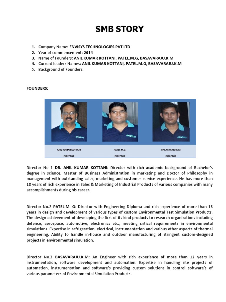 SMB Story | PDF | Solar Panel | Business