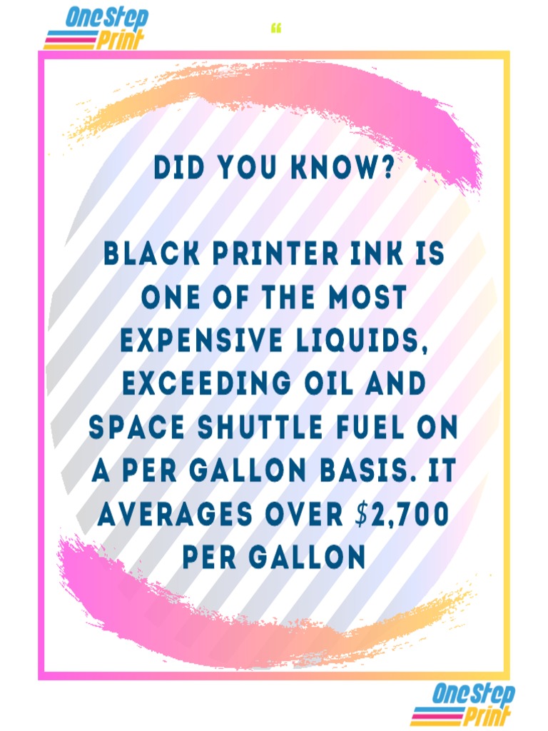 Did You Know? Black Printer Ink Is One of The Most Expensive Liquids ...