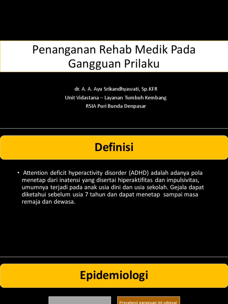 Penanganan Medik ADHD pada Anak | PDF | Karier & Perkembangan