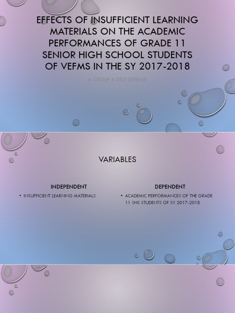 Research Title Defense | PDF | Survey Methodology | Learning