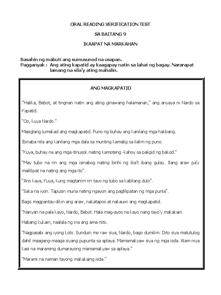 Grade 9 Filipino 4th Quarter | PDF