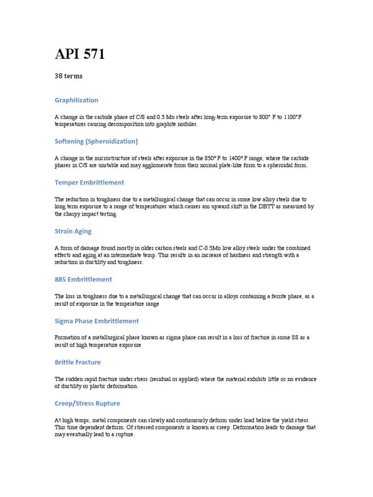 Api RP 571 (B) 51-100 | PDF | Corrosion | Fracture