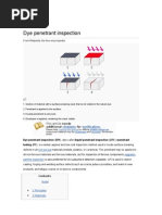 Liquid Dye Penetrant Inspection NDT Sample Test Report Format | PDF ...