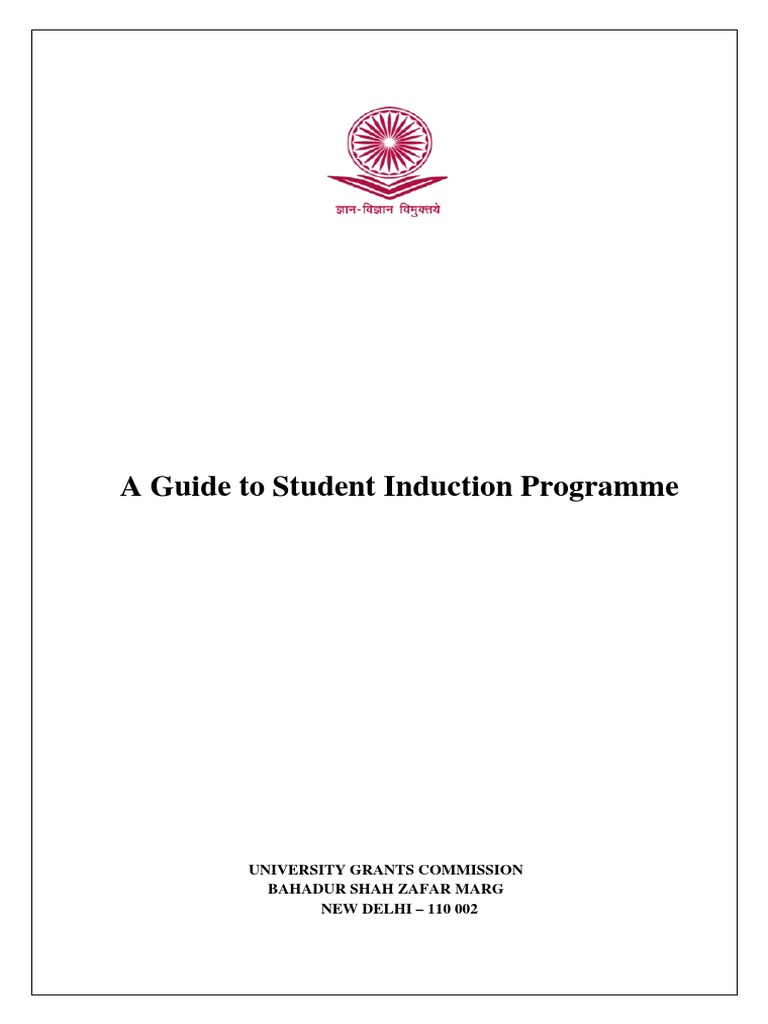 Student Induction Programme Overview | PDF | Mentorship | Educational ...