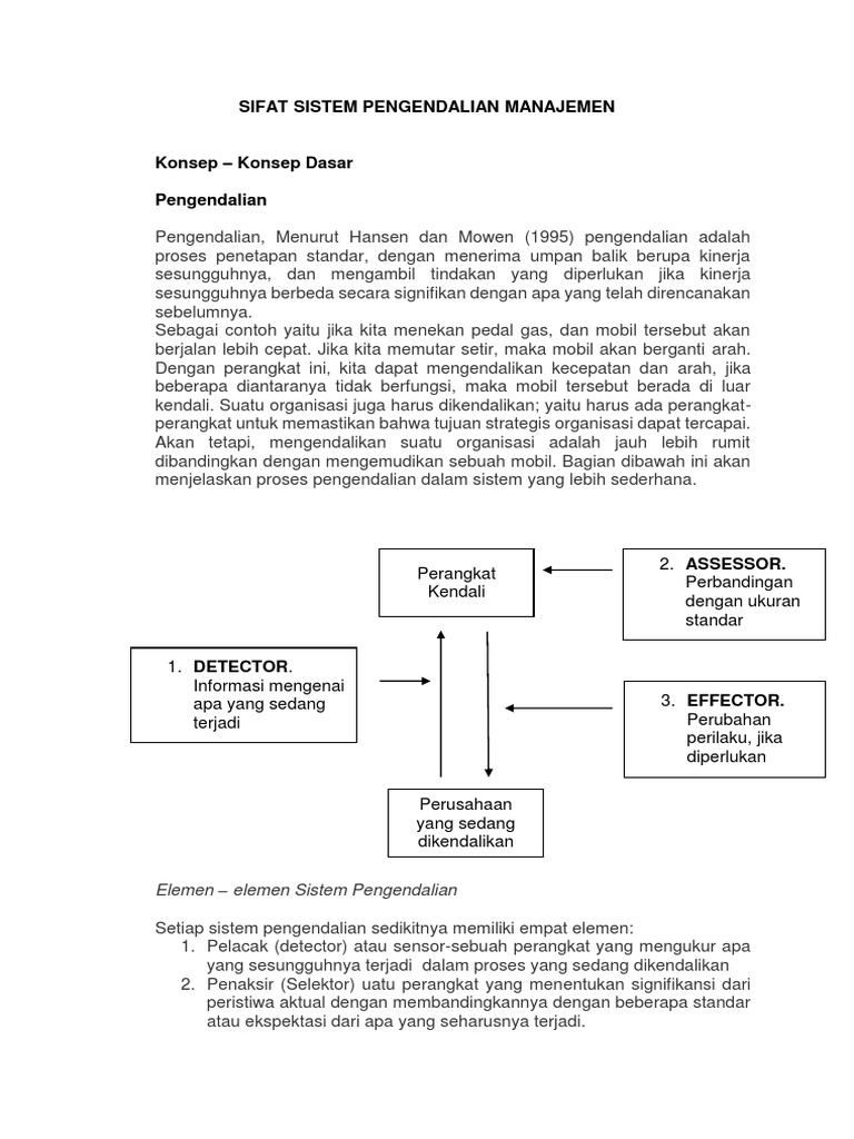 Sistem Pengendalian Manajemen | PDF