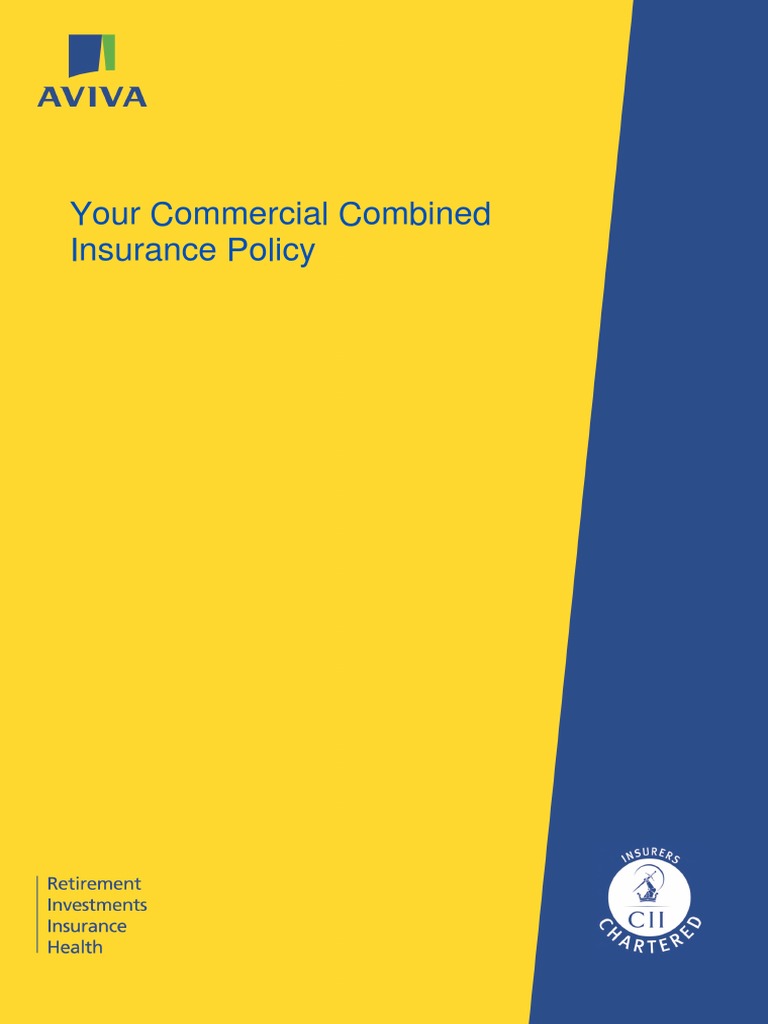 Commercial Combined Insurance Policy | PDF | Liability Insurance ...