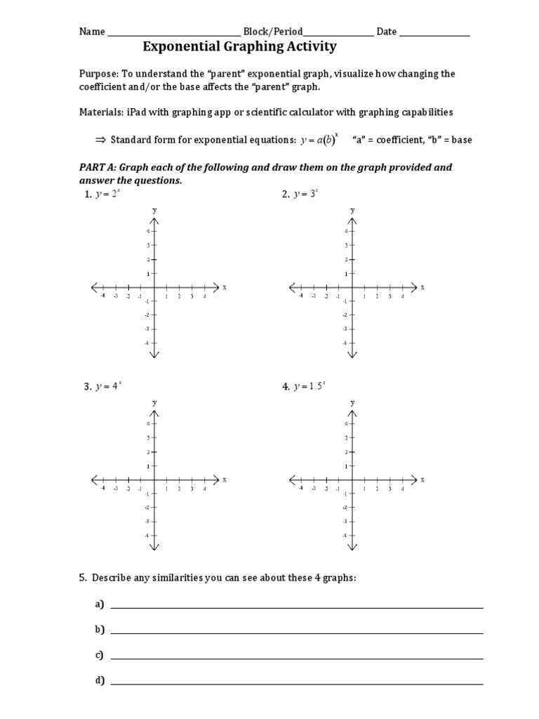 Exponential Handout | PDF | Exponential Function | Function (Mathematics)
