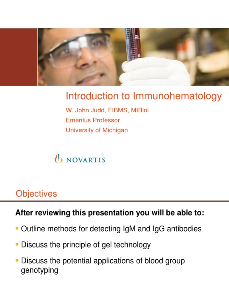 Slide Presentation - Introduction To Immunohematology PDF | PDF | Blood ...