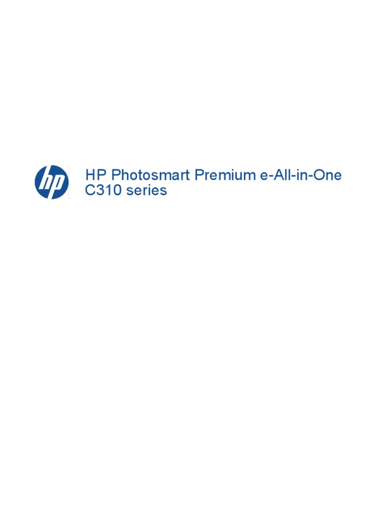 HP Photo Smart Premium C310a | PDF | Image Scanner | Printer (Computing)