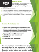 Pangatnig at Transitional Devices | PDF