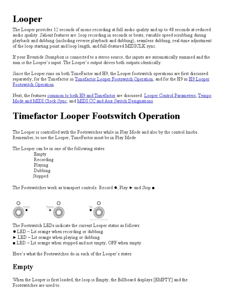 Looper | PDF | Electronics | Electrical Engineering