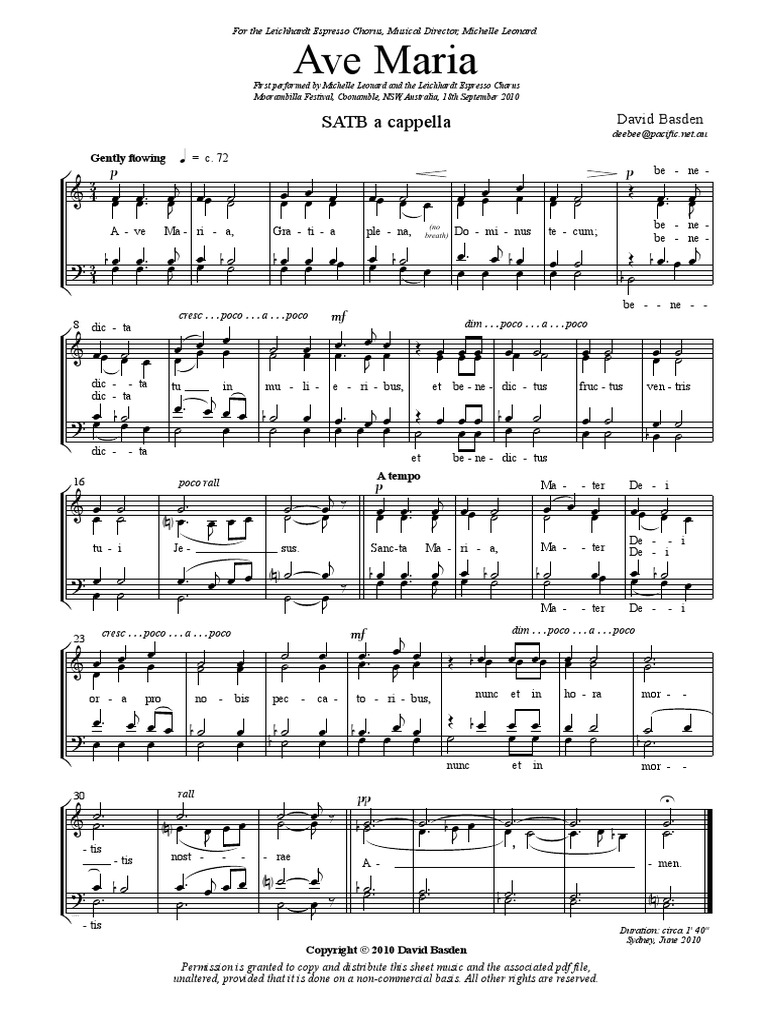 Ave Marian David Basden | PDF