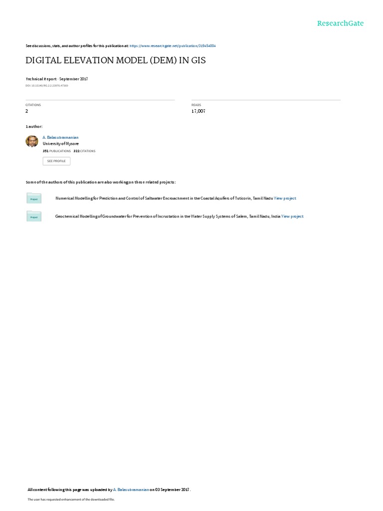 Digital Elevation Modeling Is | PDF | Lidar | Visualization (Graphics)