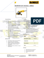 Ficha Tecnica Pulidora Dewalt DWE4120 | PDF | Hogar, jardinería y bricolaje