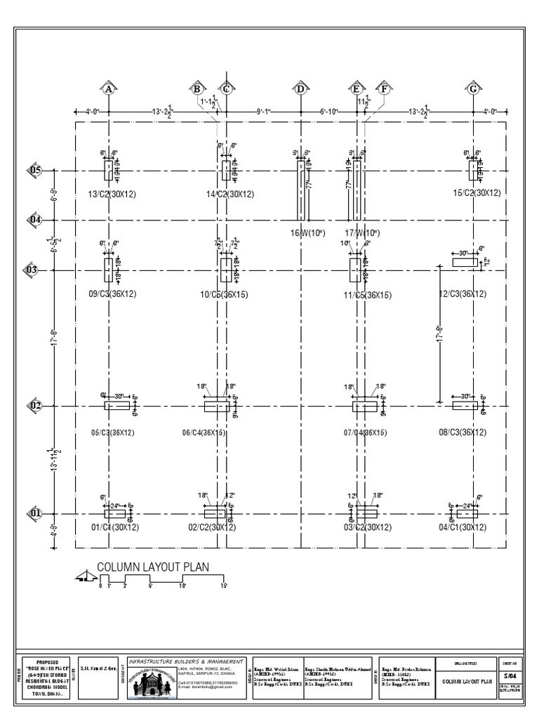 Column Layout Plan | PDF