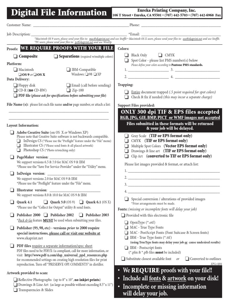 Digital File Submission Guidelines | PDF | Software | Graphic Design