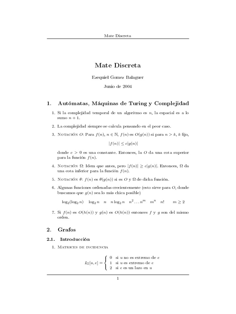 Mate Discreta: Una introducción a los conceptos básicos de grafos ...