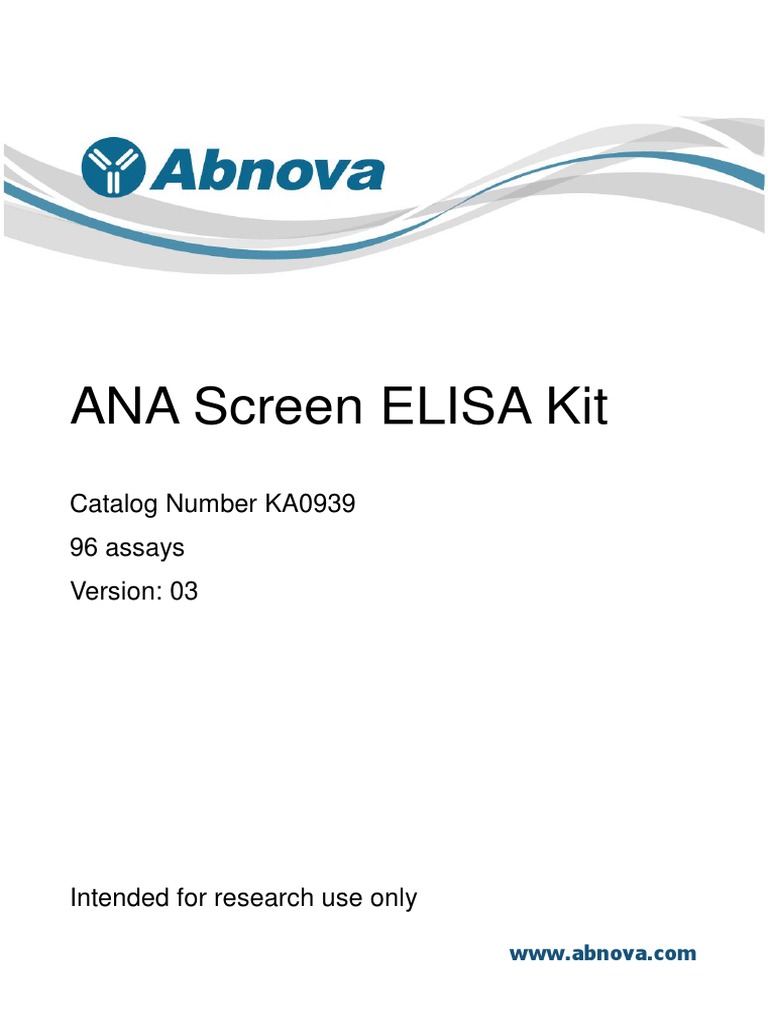 Manual ANA Elisa | PDF | Elisa | Immunology