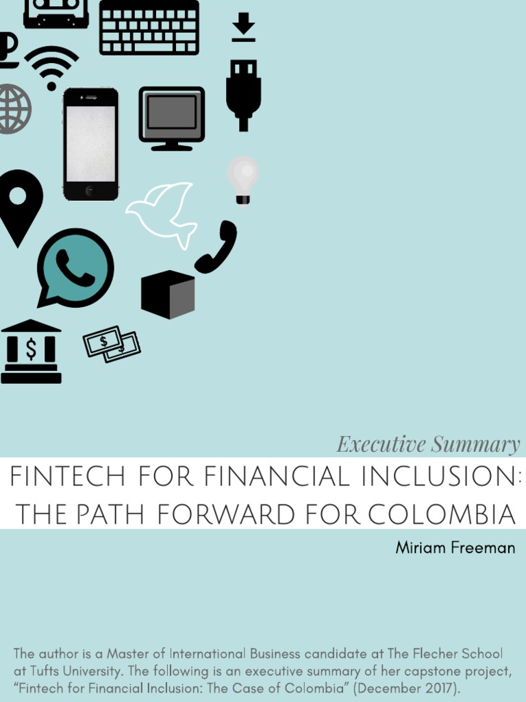 Fintech For Fonancial Inclusion | PDF | Financial Technology | Finance ...