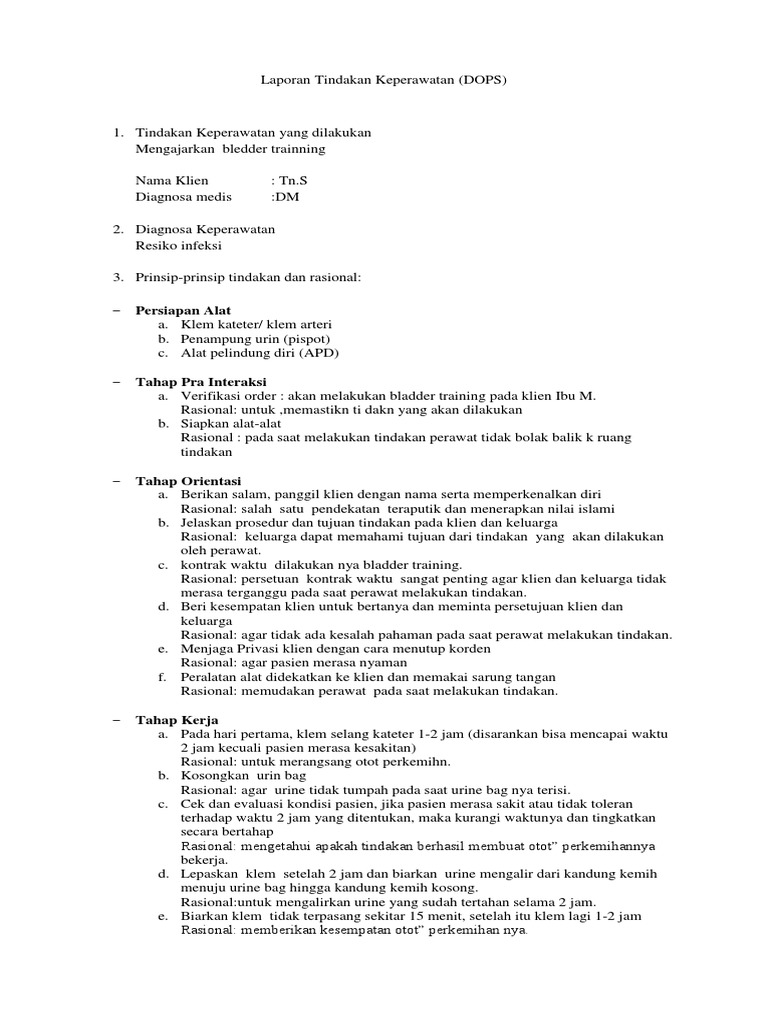 Dops Bledder Training | PDF