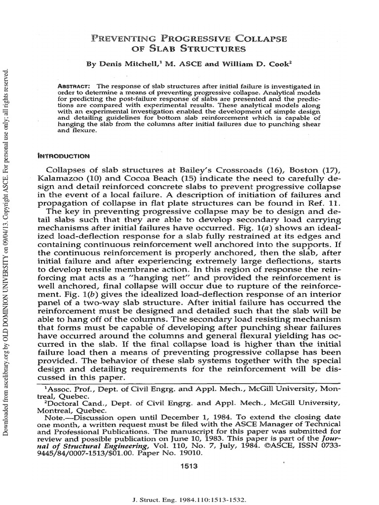 Journal of Structural Engineering Volume 110 Issue 7 1984 (Doi 10.1061 ...