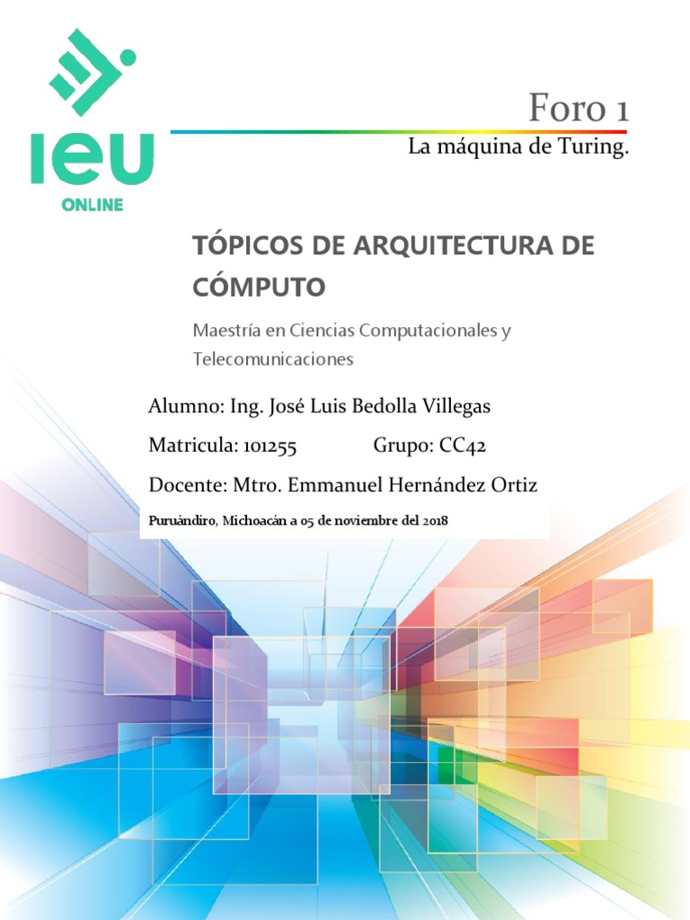 Foro 1 | PDF | Áreas de informática | Ingeniería Informática