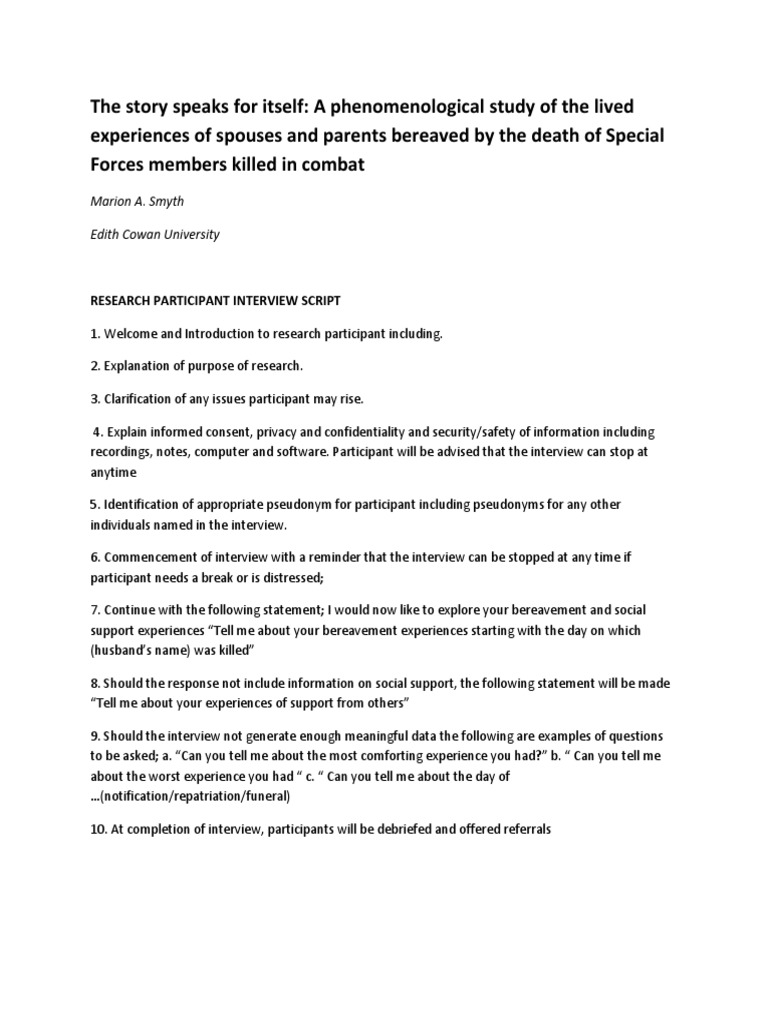 Sample Interview Guide | PDF