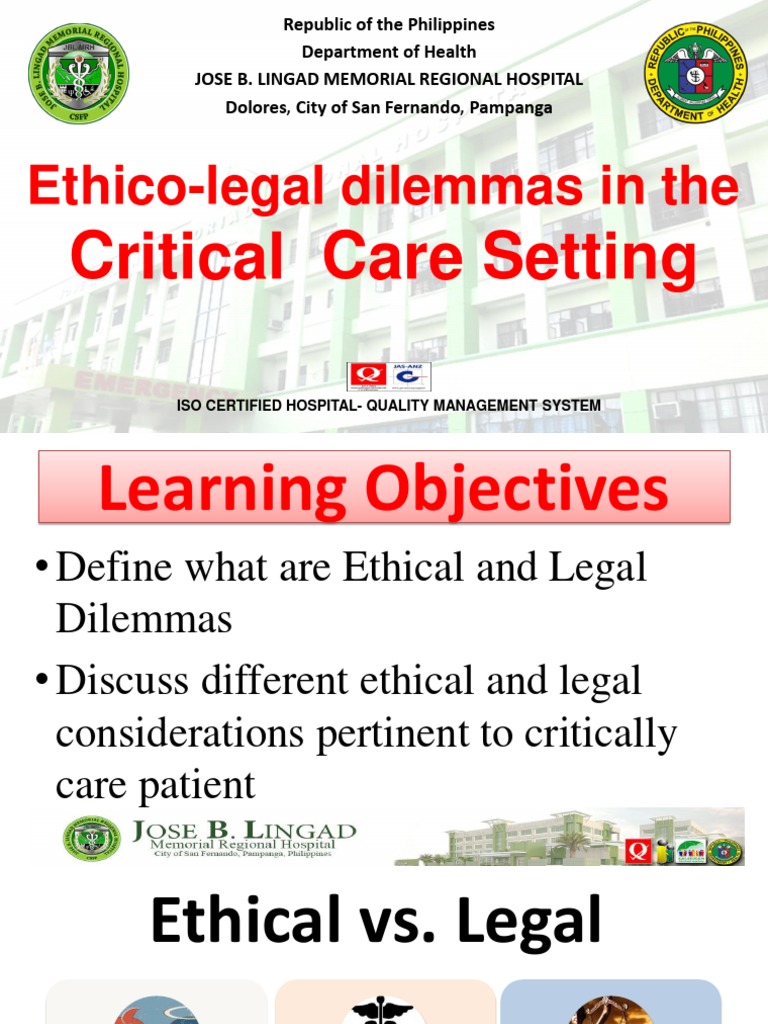 Ethical and Legal Dilemmas in Critical Care | PDF | Informed Consent ...