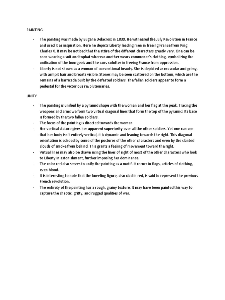 Liberty Leading The People | PDF | Perspective (Graphical) | Paintings