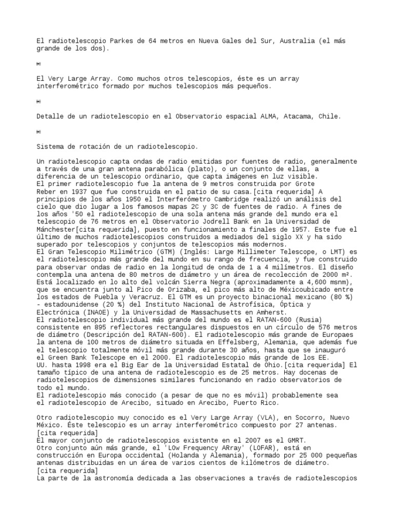 Radioscopio | PDF | Astronomía | Astronomía observacional