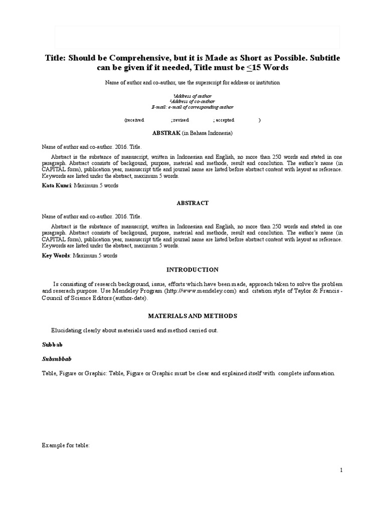 Ijavs Template | PDF | Citation | Thesis