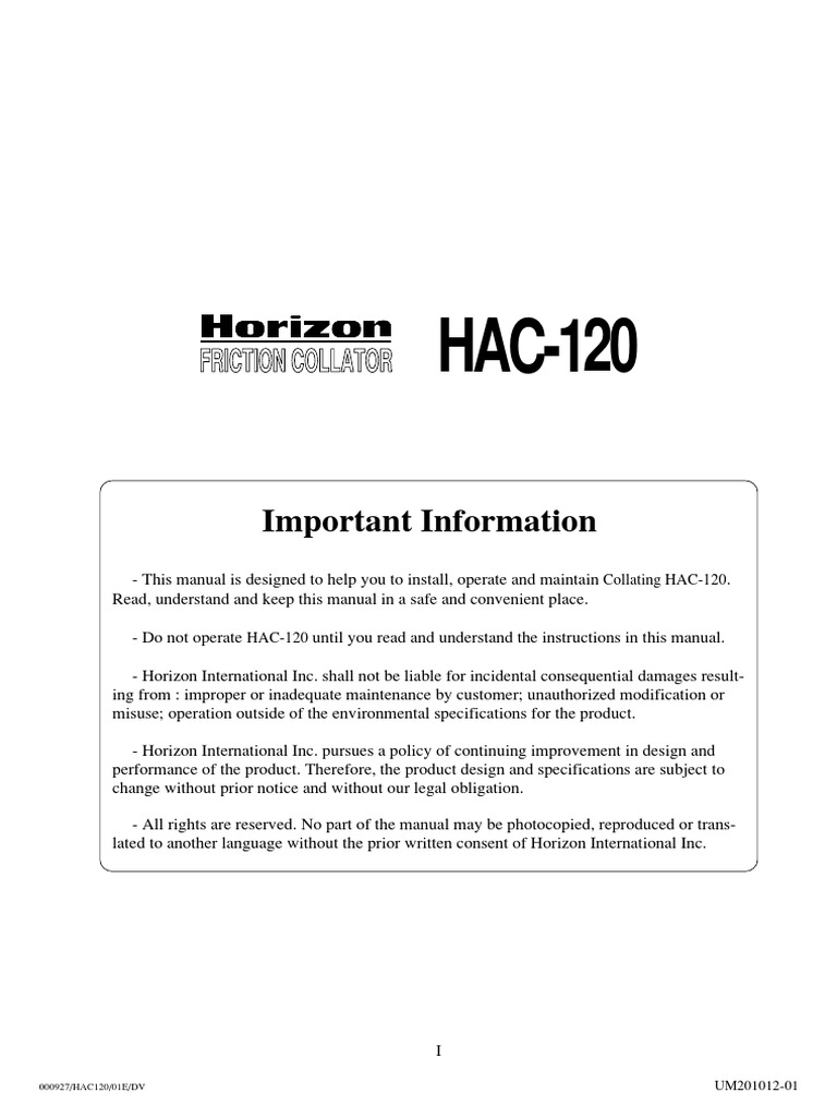 M Hac120 (E01) | PDF | Sensor | Switch